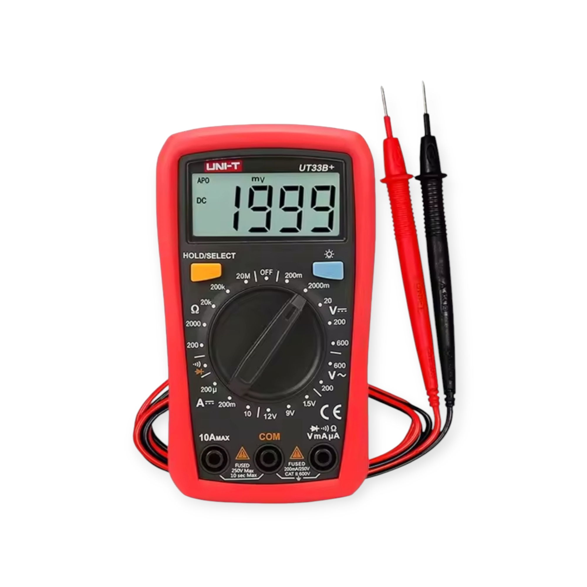 UNI-T UT33D+ Mini Digital Multimeter | 600V NCV | AC/DC Voltage ...