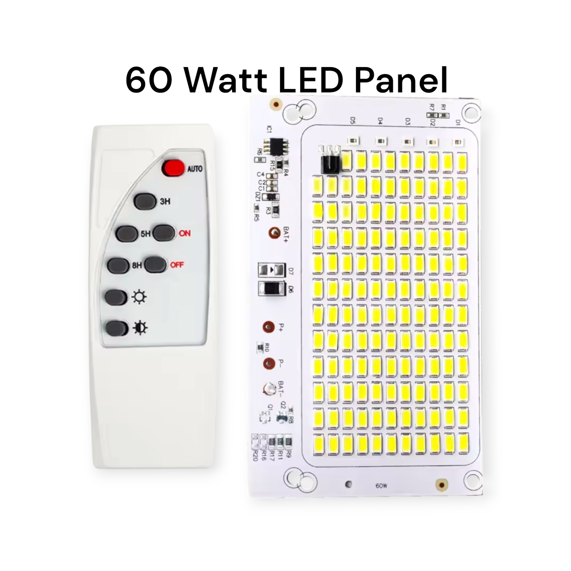 60W 3.7V Solar LED Outdoor Light | Integrated 5730 High Brightness ...