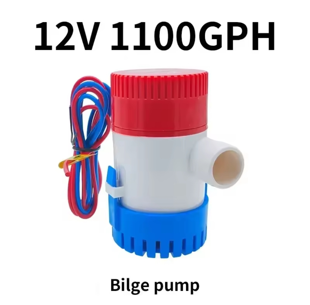 12V 1100GPH Submersible Bilge Water Pump | Marine Drain Kit for Boats ...