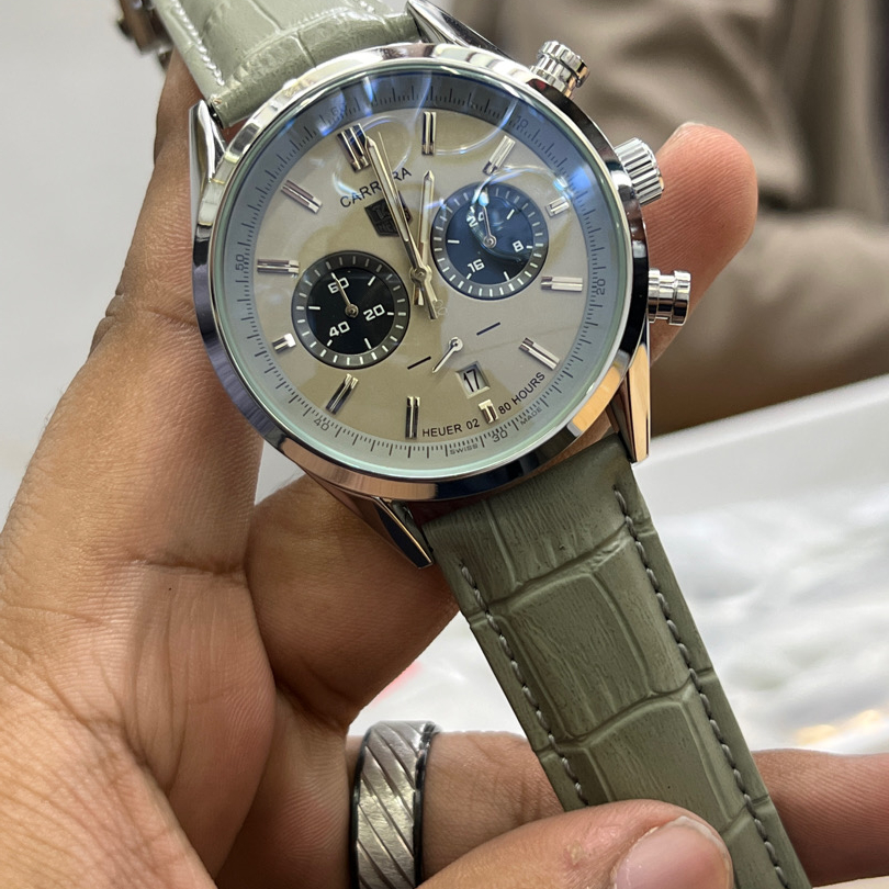 TAG BELT 2 CHRONO SILVER BODY GREY BELT,DIAL RUBEL | Watch Legion BD