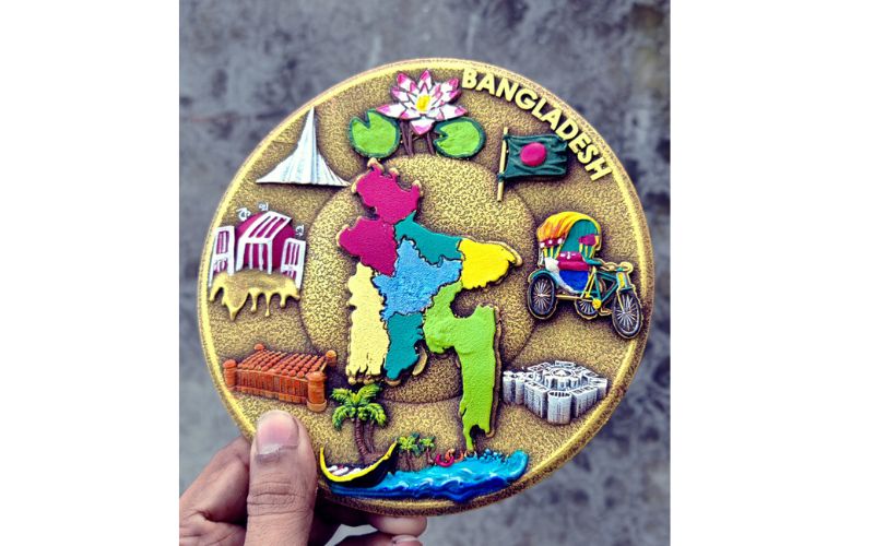 Bangladesh Souvenir Plate | Dhonnobad